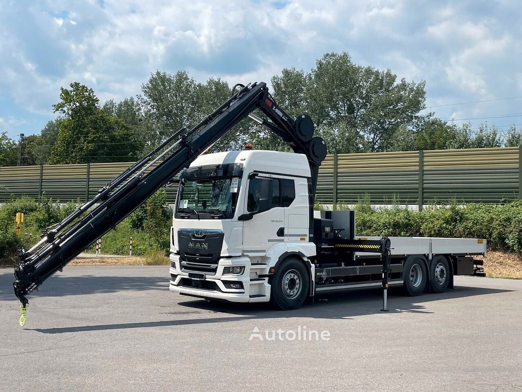 Novi MAN TGS 26.480 / 6X2 Euro6 Retarder HIAB 228 - 6 kamion s ravnom platformom