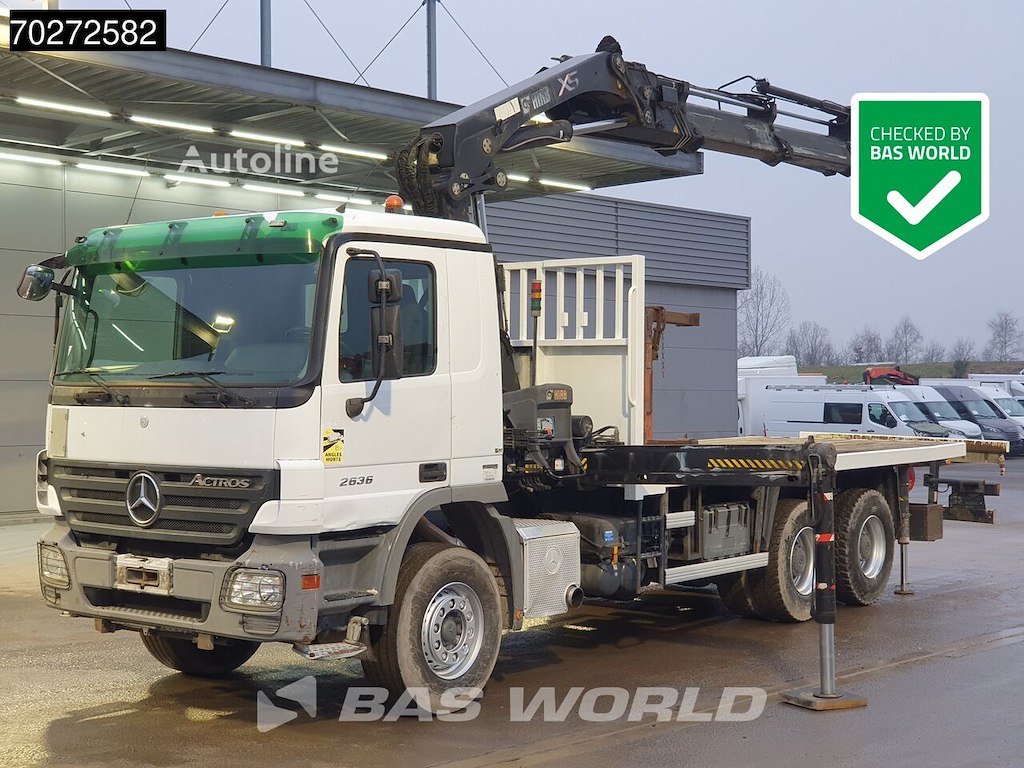 Mercedes-Benz Actros 2636 6X4 HIAB 288E-4 Remote Full Steel Big-Axle kamion s ravnom platformom