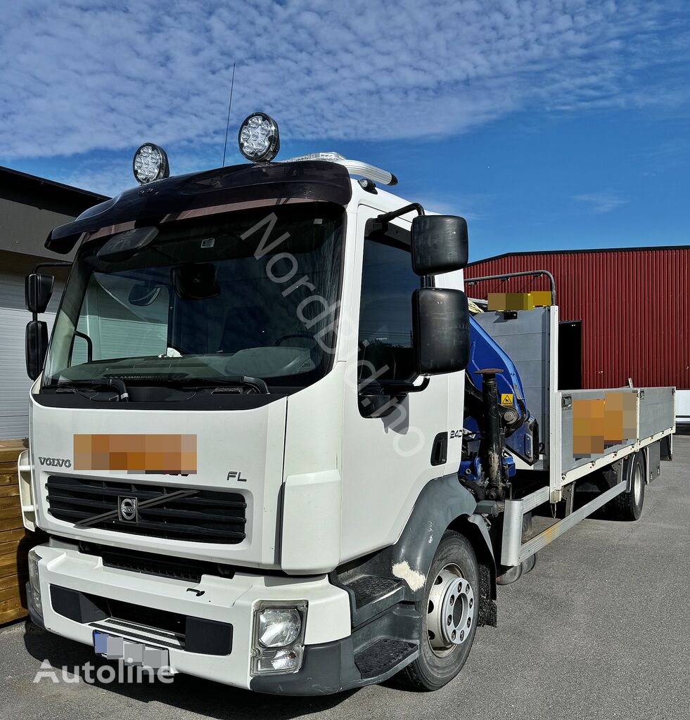 Volvo FL240 *crane PM 13.5SP *6.5m PLATFORM kamion s ravnom platformom