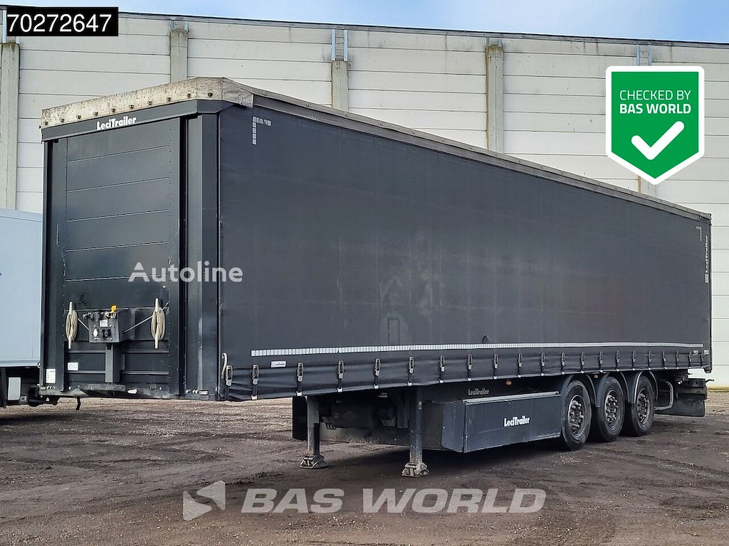 LeciTrailer 3E20 3 axles Palettenkasten Liftachse Hartholz-Bodenn poluprikolica sa kliznom ceradom