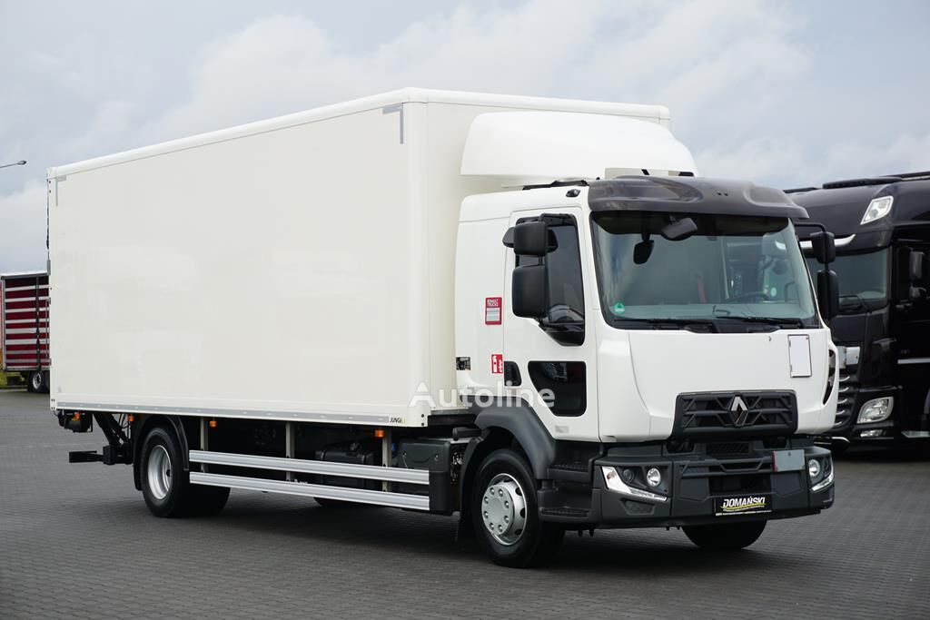 Renault D 16 / 280 KM / ACC / E 6 / KONTENER + WINDA / ŁAD. 8905 KG / 17 kamion furgon