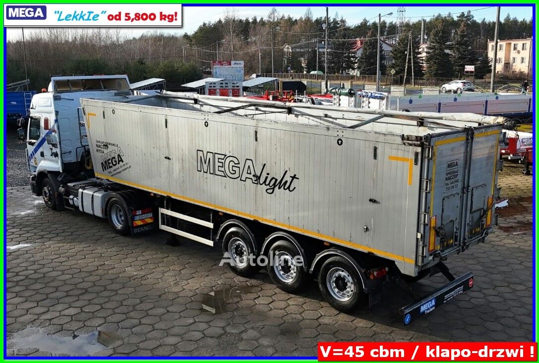 Mega 45 m³ tipping semi-trailer for grain LIGHT - 6.250 KG !! poluprikolica kipera