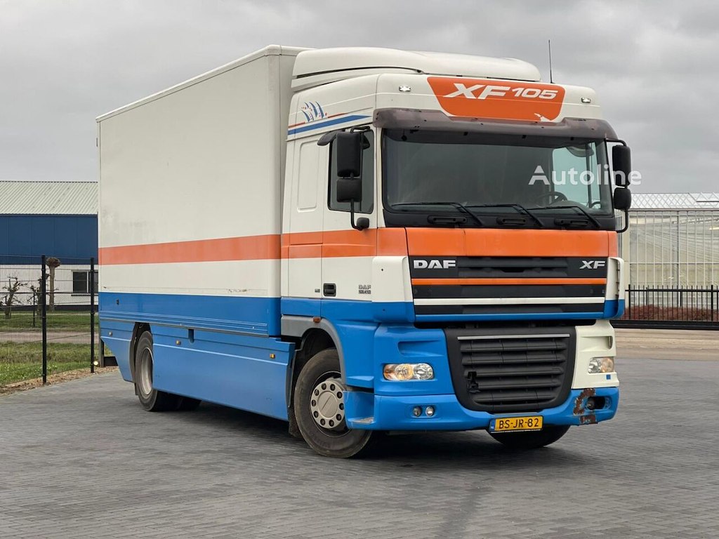 DAF 105.410 ORIGINAL KM, MANUAL, EURO 5, STEEL/AIR, 43M3, NL TRUCK. kamion furgon