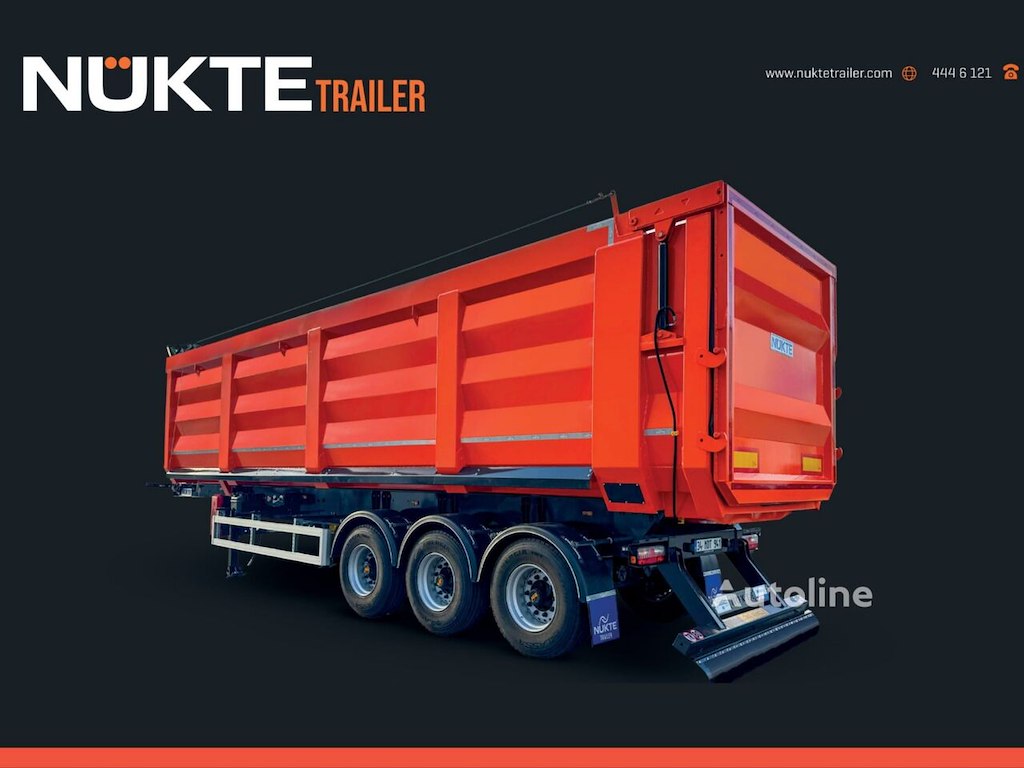 Nova Nükte Trailer Customizable Accordion Half Pipe Tipper 2025 (From Manufacturer) poluprikolica sa niskom platformom