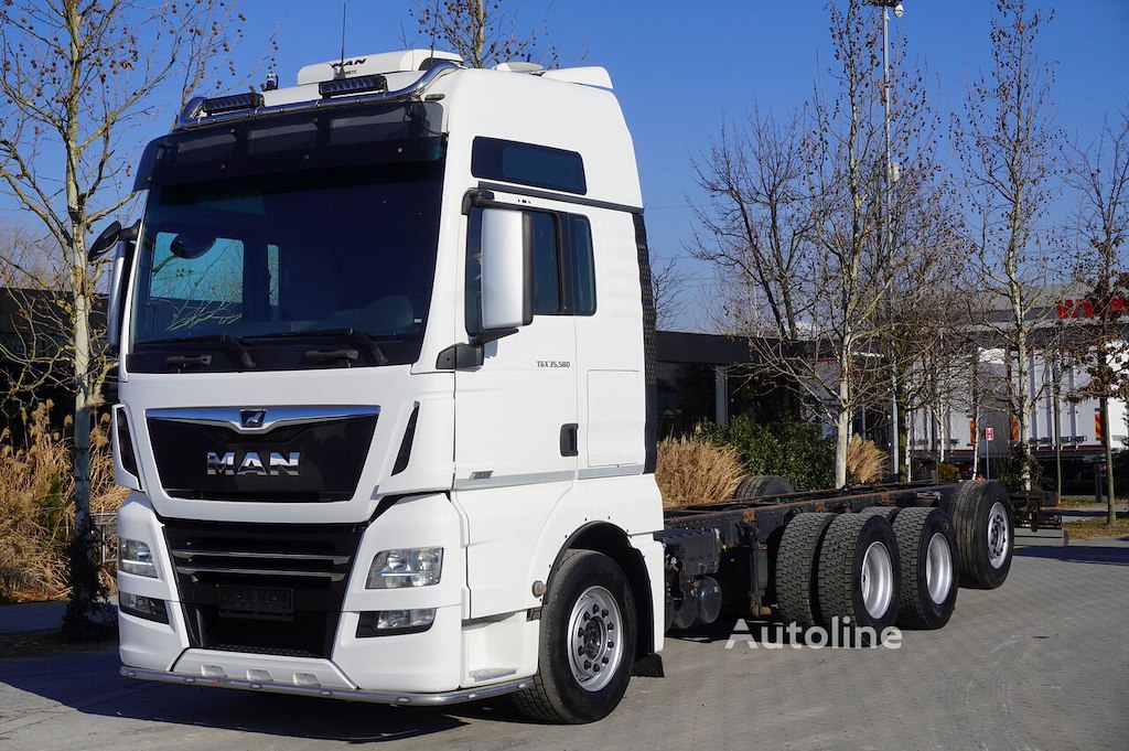 MAN TGX 35.580 E6 8x4/4 - 8.8m chassis frame kamion šasija