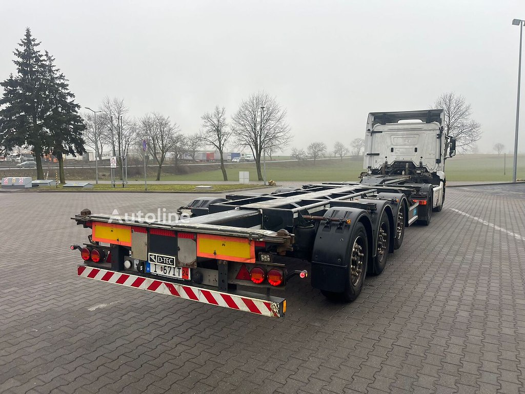 D-Tec Flexitrailer FT-LS-S *087* poluprikolica za prevoz kontejnera