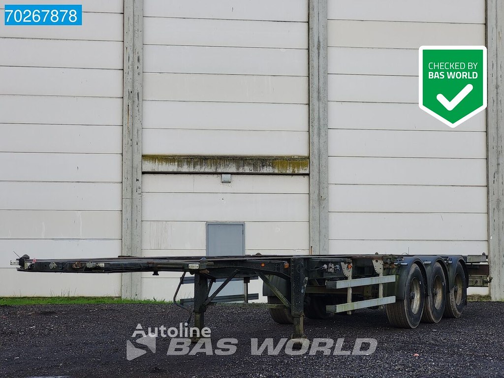 Groenewegen 40.03. CC-12-27 3 axles NL-Trailer 2x20 1x30 1x40ft Liftachse poluprikolica za prevoz kontejnera