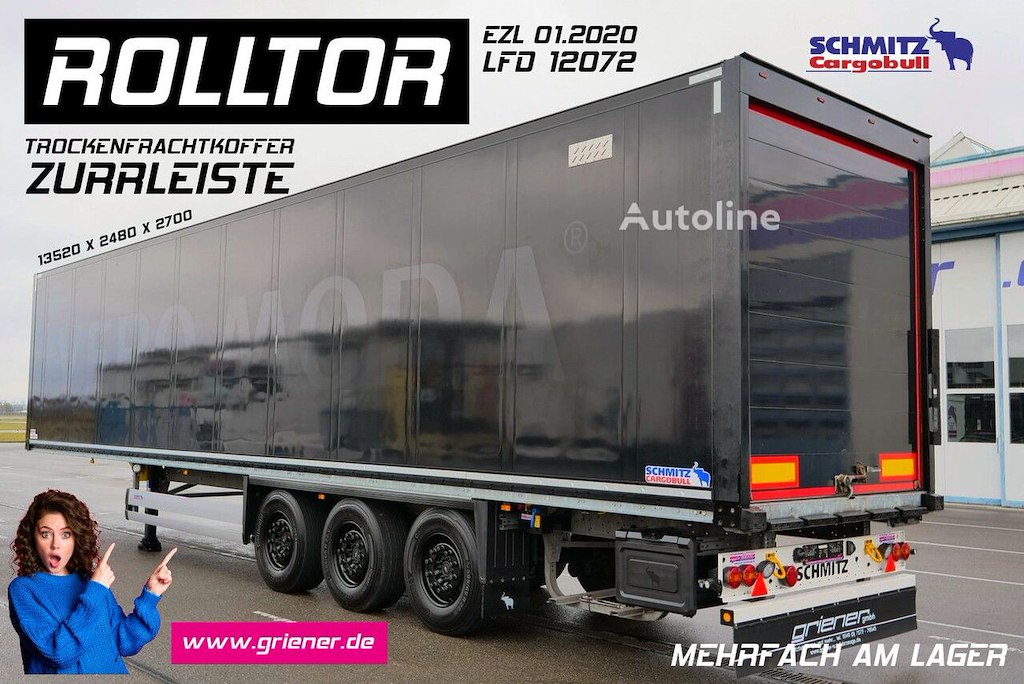 Schmitz Cargobull SKO 24 furgon poluprikolica