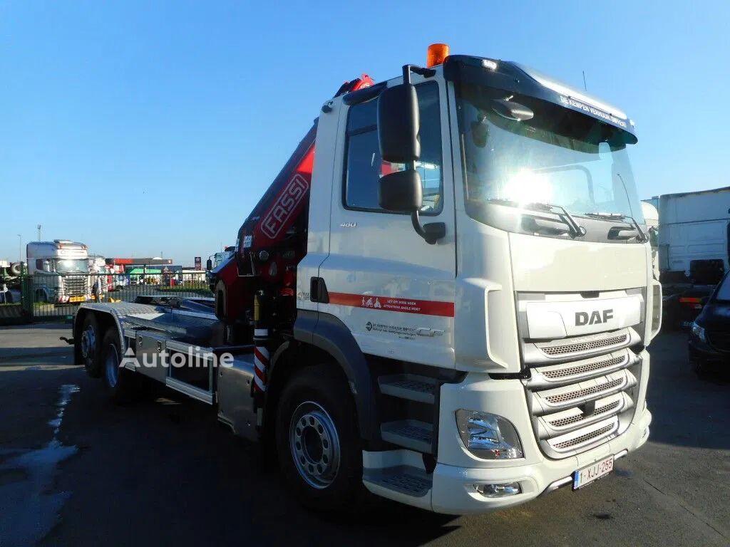 DAF CF 480 CF 480 FAN - containerhooksystem + FASSI F235A.2.23 E-DYN kamion rol kiper