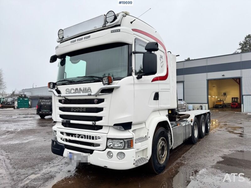 Scania R580 Tridem snow rigged Hook Truck kamion rol kiper