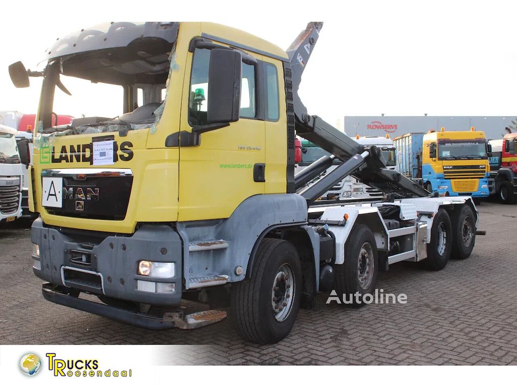 MAN TGS 32.440 + 8X2 + EURO 5 + VDL 30TONS + STEERING AXLE kamion rol kiper