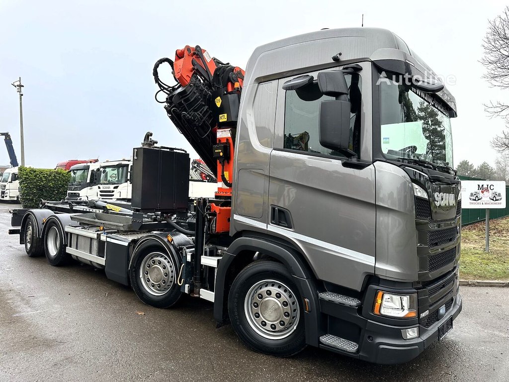 Scania R450 8x2 NGS HOOKLIFT + (33m!) PALFINGER PK29002 + JIB - *37.000 kamion rol kiper