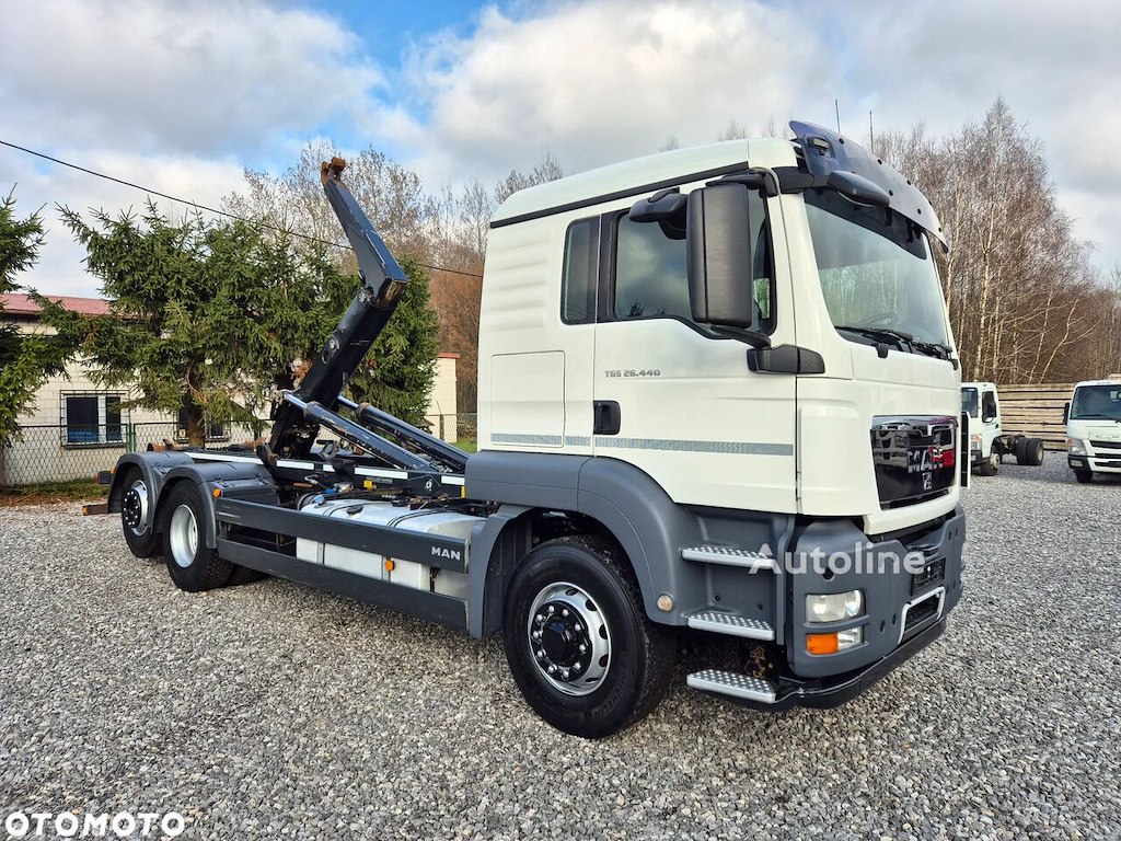 MAN TGS 26.440 6x4 HydroDrive Meiller-Kipper Hakowiec Euro 5 kamion rol kiper