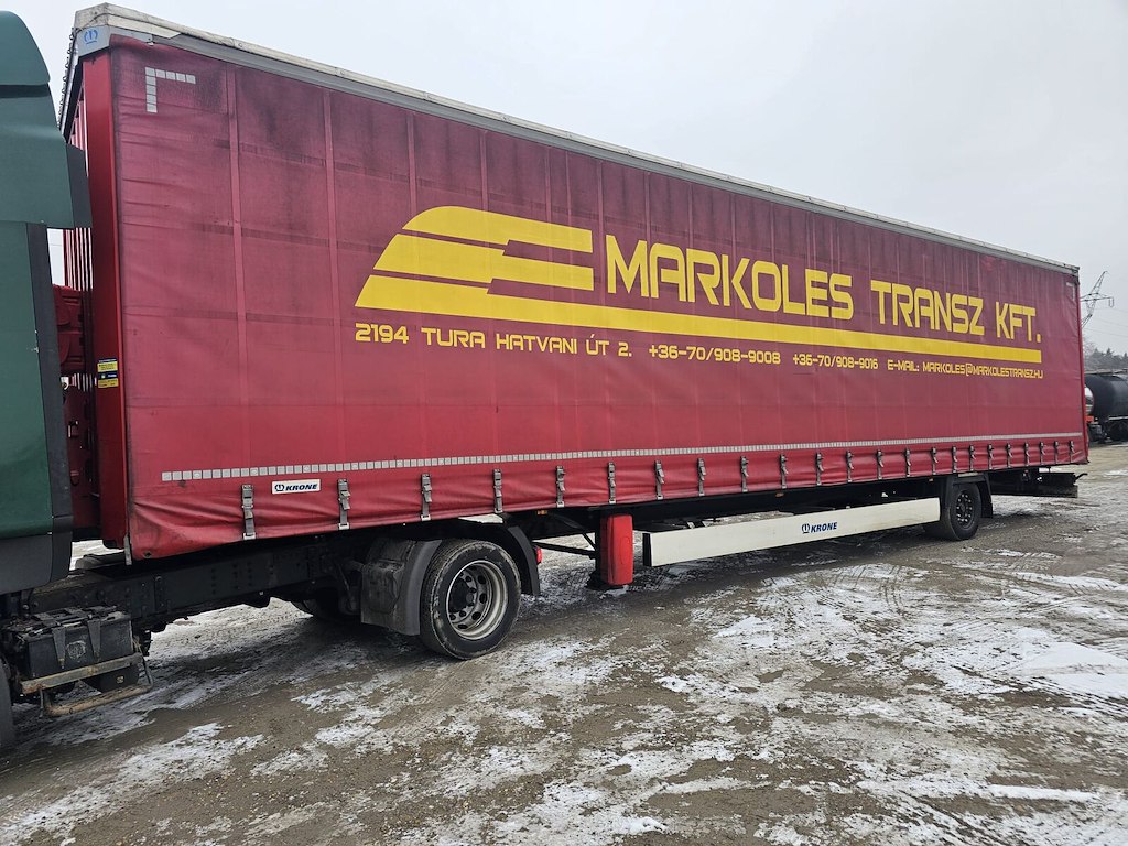 Krone SE Varios - Pritsche + Plane mega semi-trailer poluprikolica s ceradom