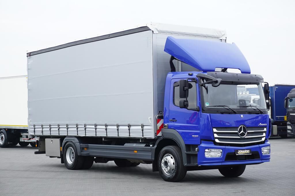 Mercedes-Benz ATEGO / 1630 / ACC / E 6 / FIRANKA / 18 PALET / ŁAD. 8880 KG kamion sa klizna zavesa cerada