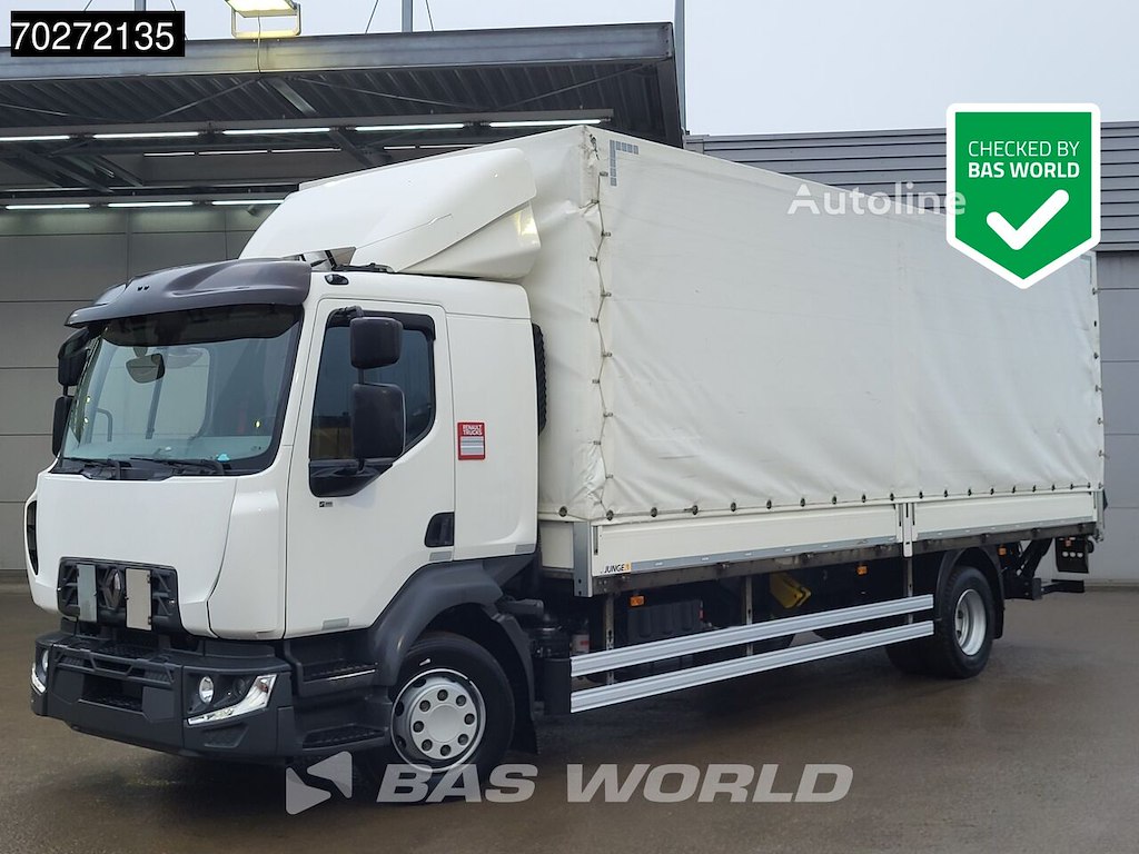 Renault D 280 4X2 Ladebordwand 16 Tons ACC Euro 6 kamion sa klizna zavesa cerada