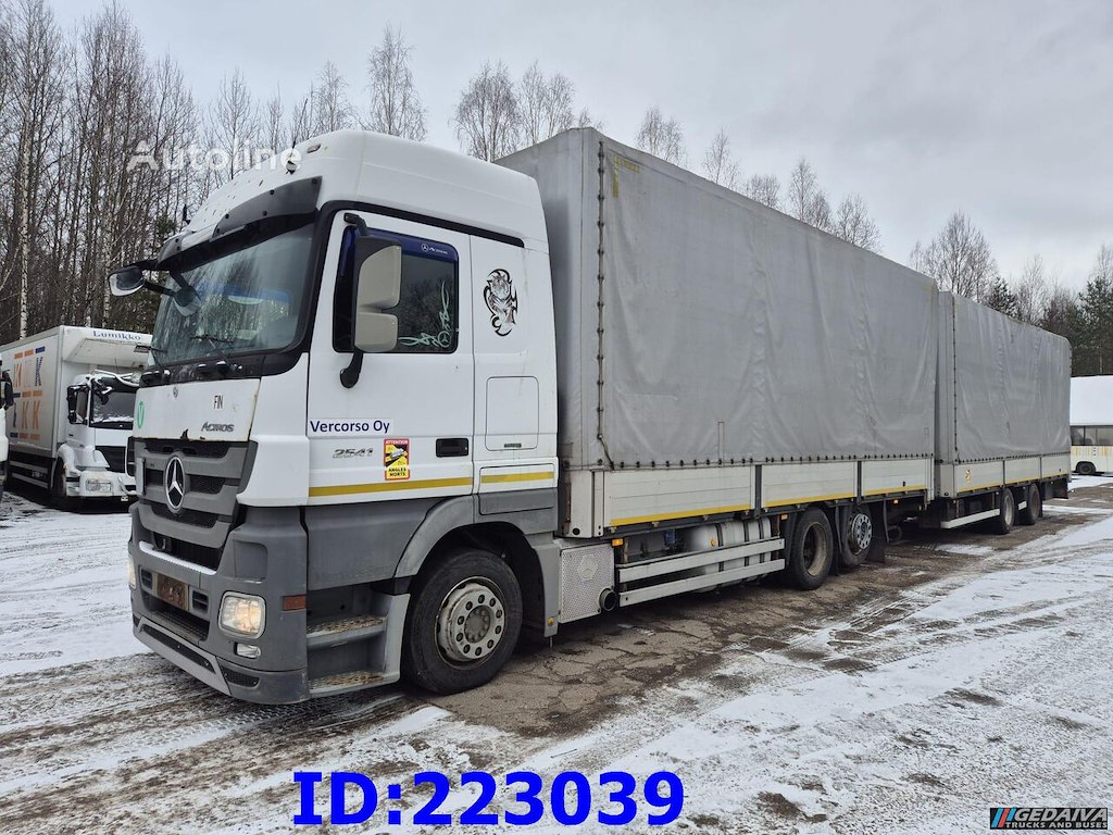 Mercedes-Benz Actros 2541 6x2 Euro5 kamion sa klizna zavesa cerada + prikolica sa kliznom ceradom