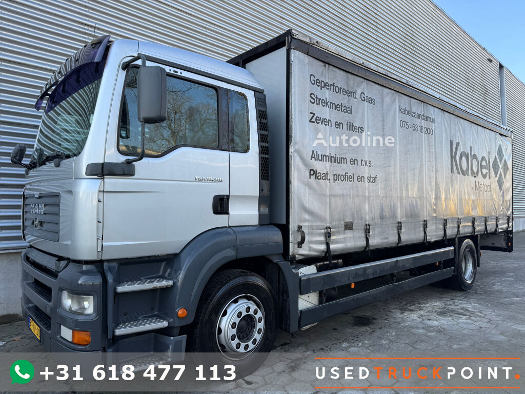 MAN TGA 18.310 / Analoog Tacho / Klima / Tail Lift / TUV: 9-2025 / N kamion sa klizna zavesa cerada