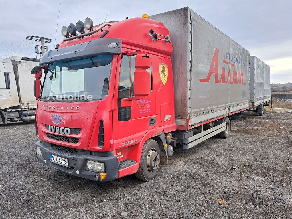 Prodaje se IVECO EuroCargo 75E18 kamion s ceradom na aukciji + prikolica sa ceradom