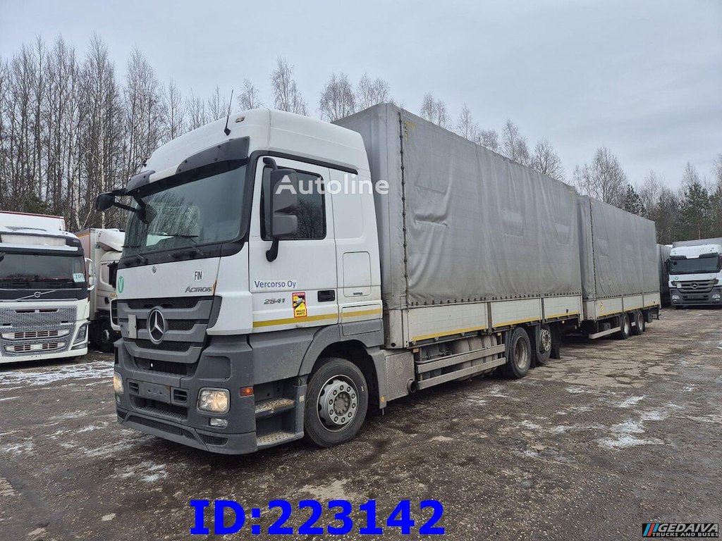 Mercedes-Benz Actros 2541 6x2 kamion s ceradom + prikolica sa ceradom