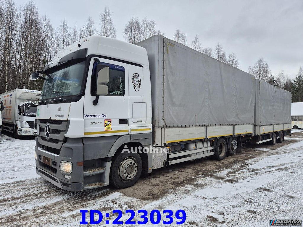 Mercedes-Benz Actros 2541 6x2 Euro5 kamion s ceradom + prikolica sa ceradom