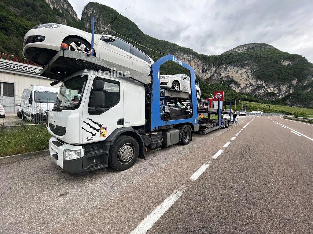 Renault Premium 410 Lohr 1,23 Evo VDI Galvanized autotransporter + prikolica autotransportera