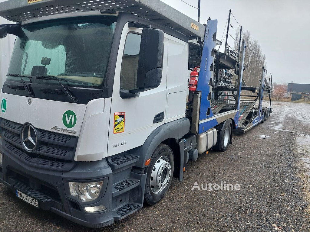 Mercedes-Benz Actros 1843 + VDI autotransporter + prikolica autotransportera