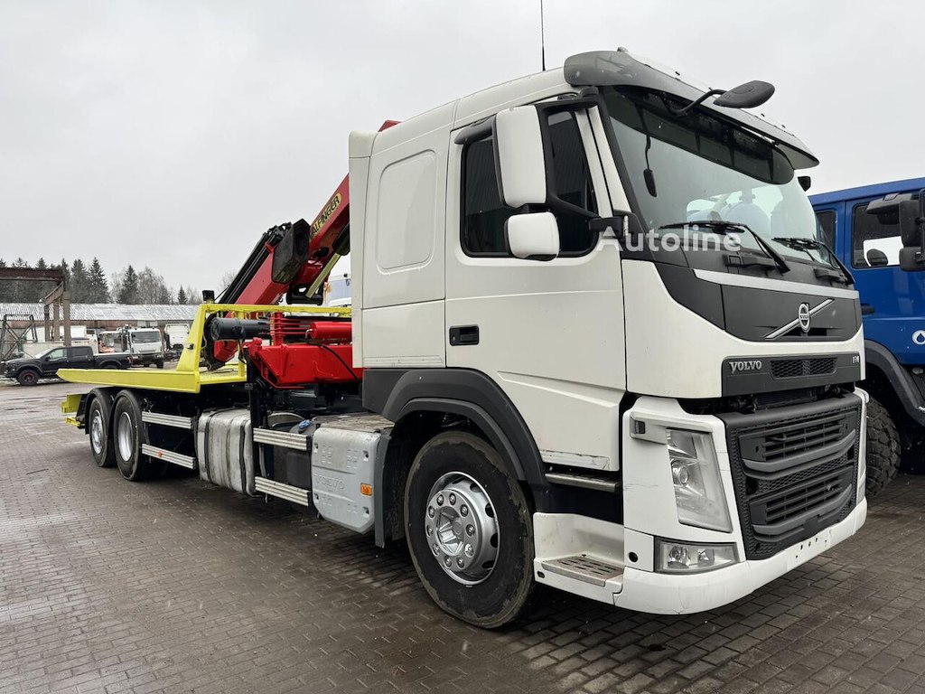 Volvo FM 460 + Palfinger PK 24500 + evacuator platform autotransporter