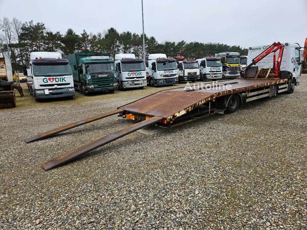 Renault 2x Midlum 220 Machine Transport and crane (2 stk) autotransporter