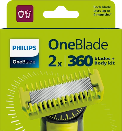 PHILIPS OneBlade
360 dopune za brijač za lice i telo QP624/50, 2 kom