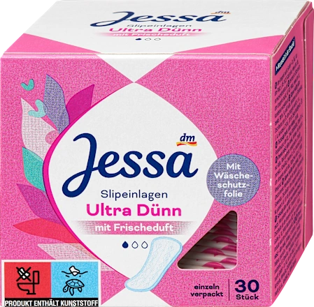 Jessa
Dnevni ulošci – ultra tanki, sa zaštitnom folijom, 30 kom
