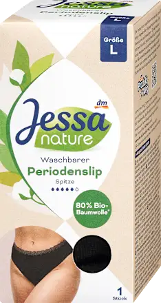Jessa
nature višekratne menstrualne gaćice, veličina L, crne, 1 kom