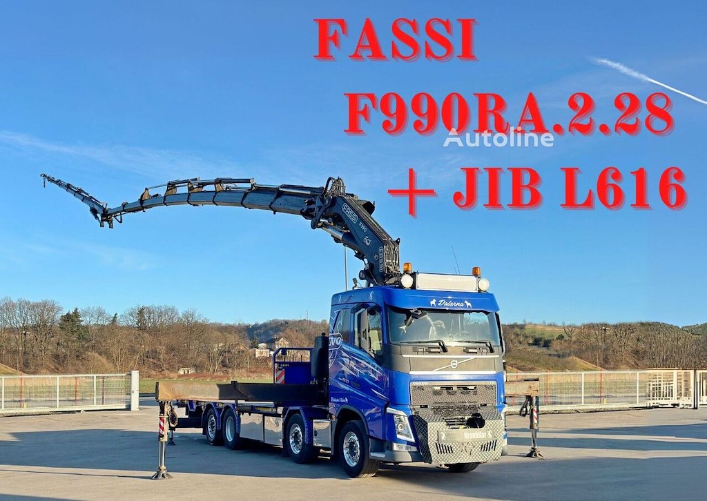 Volvo FH 500 * FASSI F990RA.2.28 + JIB L616 + FUNK kamion platforma