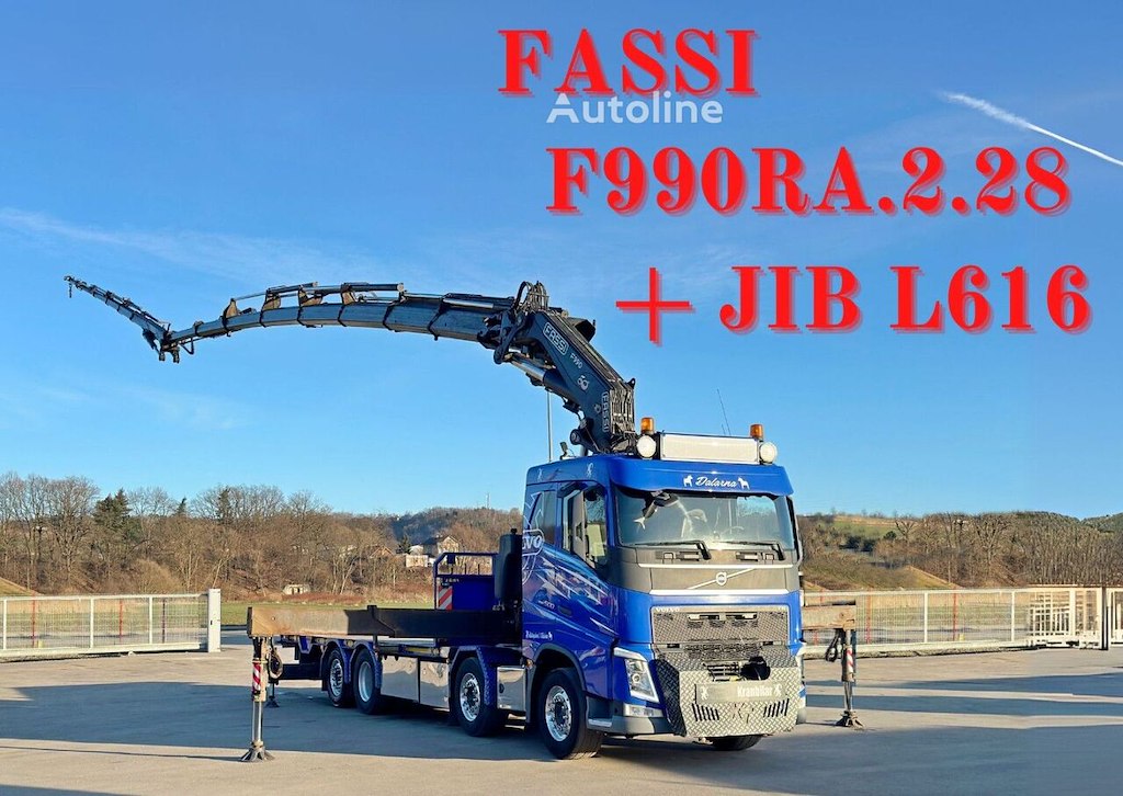 Volvo FH 500 * FASSI F990RA.2.28 + JIB L616 + FUNK kamion platforma