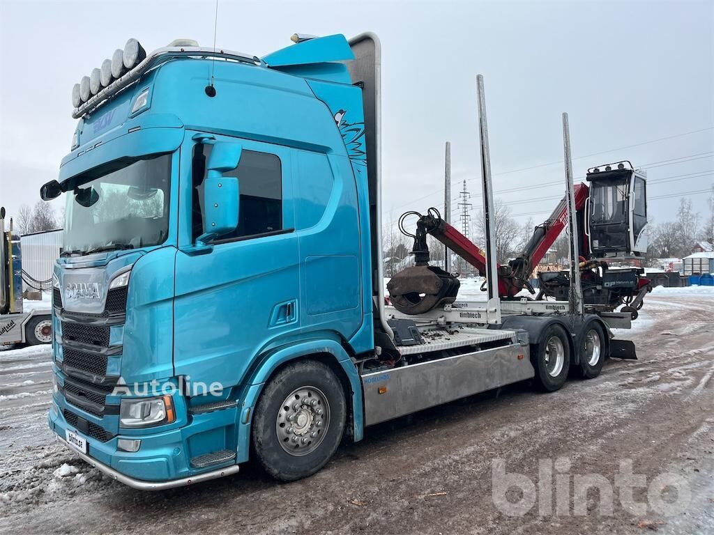 Prodaje se Scania R650B 6X4 NB kamion za prevoz drva na aukciji