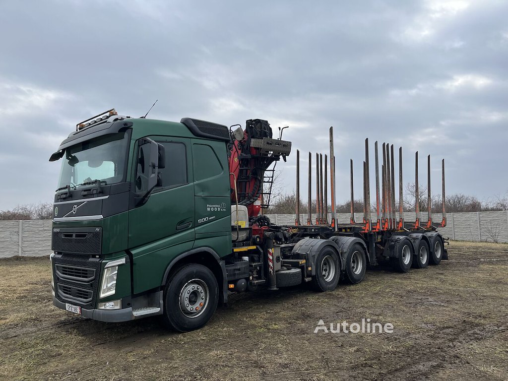 Volvo FH500 6x4 Q170 epsilon + Trailer HS kamion za prevoz drva