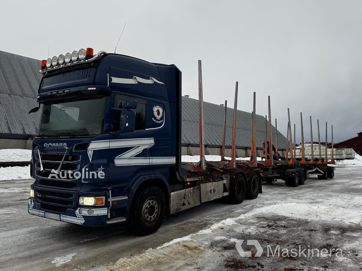 Prodaje se Scania R480LB HNB kamion za prevoz drva na aukciji + šumarska prikolica