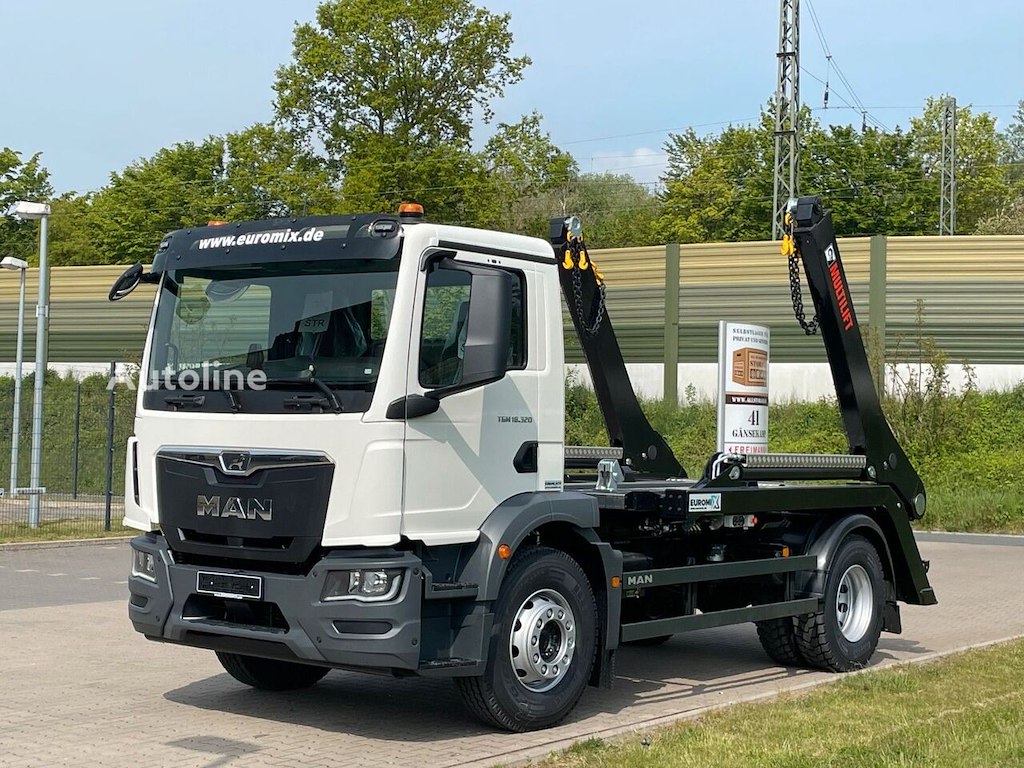 Novi MAN TGM 18.320 4x2 Euro 6e Hiab Multilift Futura 12 kamion autopodizač kontejnera