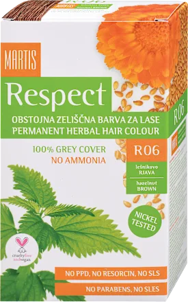 Respect
Boja za kosu - R06 lešnik smeđa, 1 kom