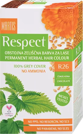 Respect
Boja za kosu - R26 čokolada, 1 kom
