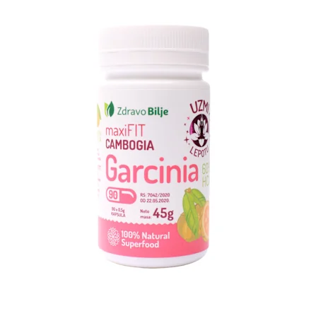 zdravo
maxiFIT CAMBOGIA Garcinia u kapsulama, 90x0,5g, 90 kom
Dodatak ishrani