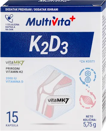 Multivita
K2D3 kapsule, 15 kom
Dodatak ishrani