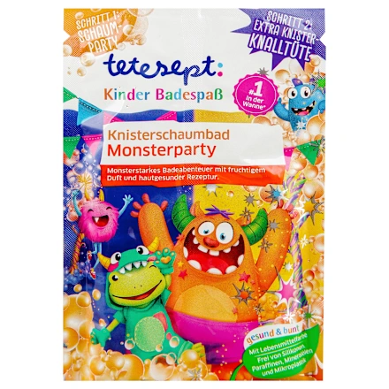 tetesept: KIDS
Monsterparty dečija pucketava i penušava kupka, 45 g