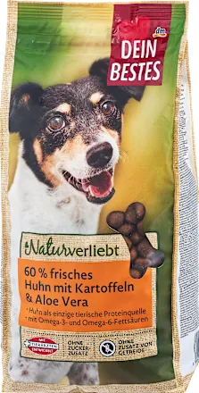 DEIN BESTES
Naturverliebt kompletna suva hrana za odrasle pse - piletina, krompir i aloe vera, 1 kg
Kompletna hrana za životinje