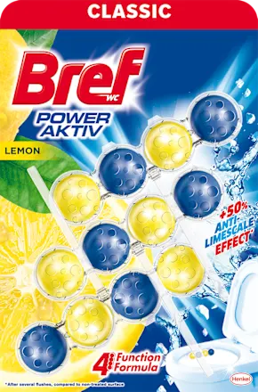 Bref
POWER AKTIV LEMON - WC osveživač, 3 g