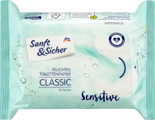 Sanft&Sicher
CLASSIC vlažni toaletni papir - SENSITIVE, 70 kom