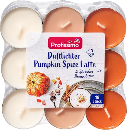 Profissimo
Sveće Pumpikn Spice Latte, 18 kom