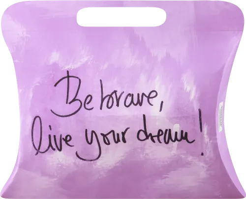 K&P
Ukrasna poklon kesa srednja - Be brave, live your dream!, 1 kom