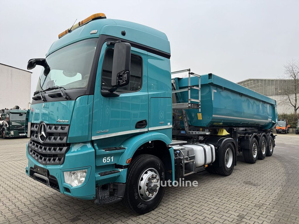 Mercedes-Benz AROCS 2142 4x4H SZM EURO6 CIĄGNIK SIODŁOWY Z HYDRAULIKĄ WYWROTU tegljač