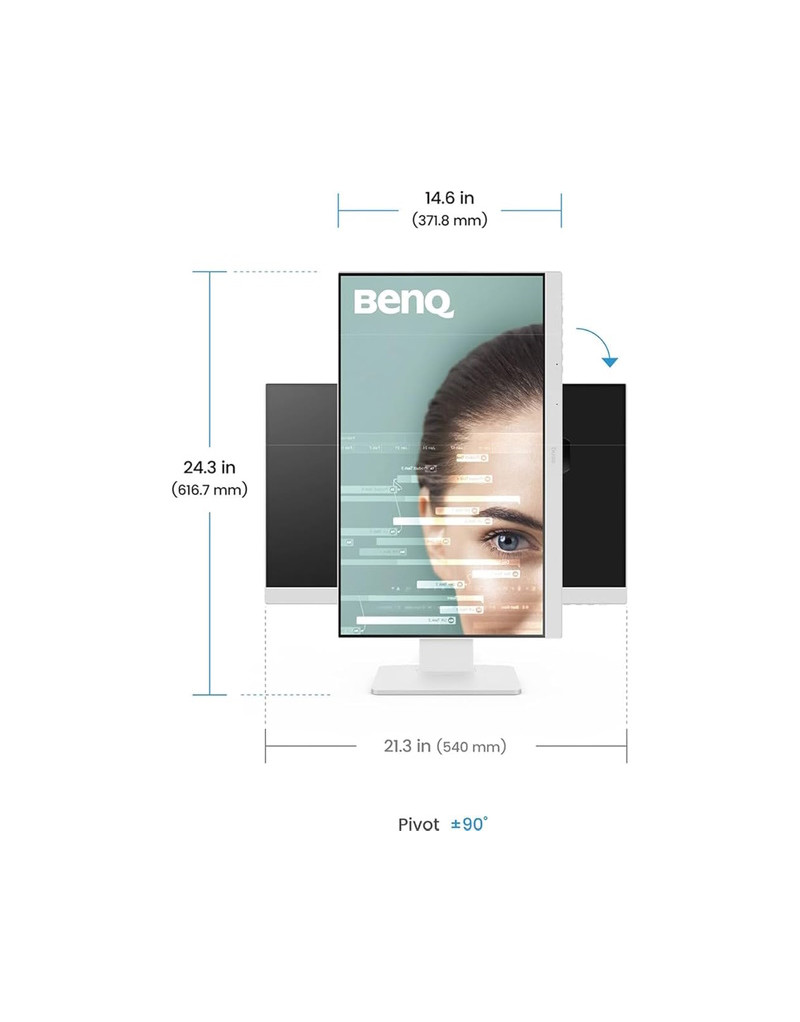 BENQ 23.8 inča GW2486TC IPS LED monitor beli